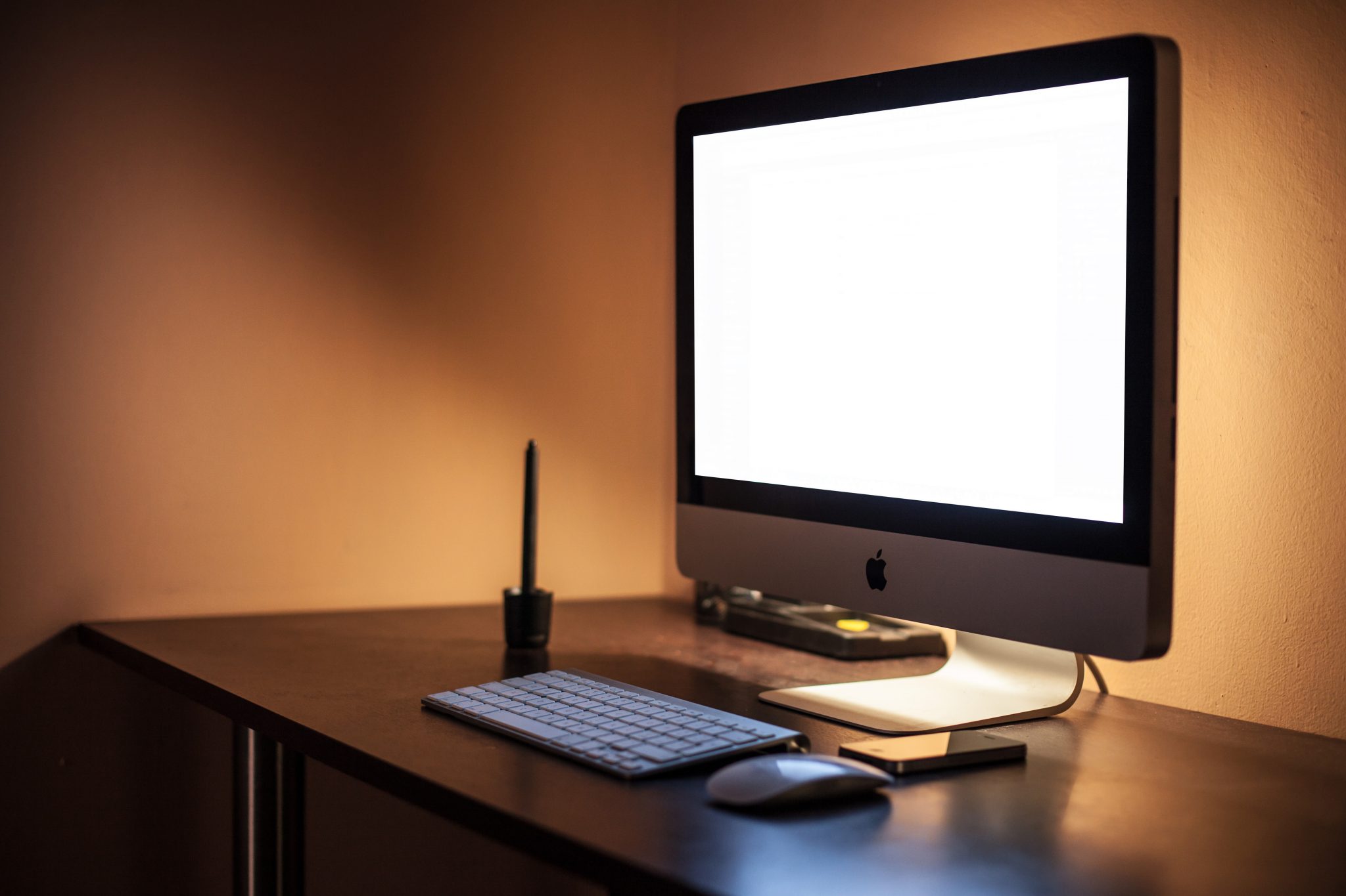 Blank Computer Screen Side Online Auction Software Simulcast 