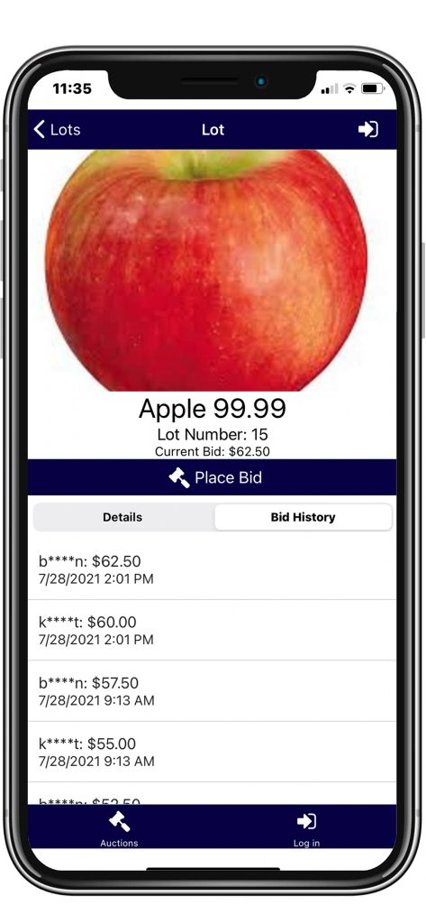 Mobile Bidding App | Auctioneer Software | Auctioneer Applications