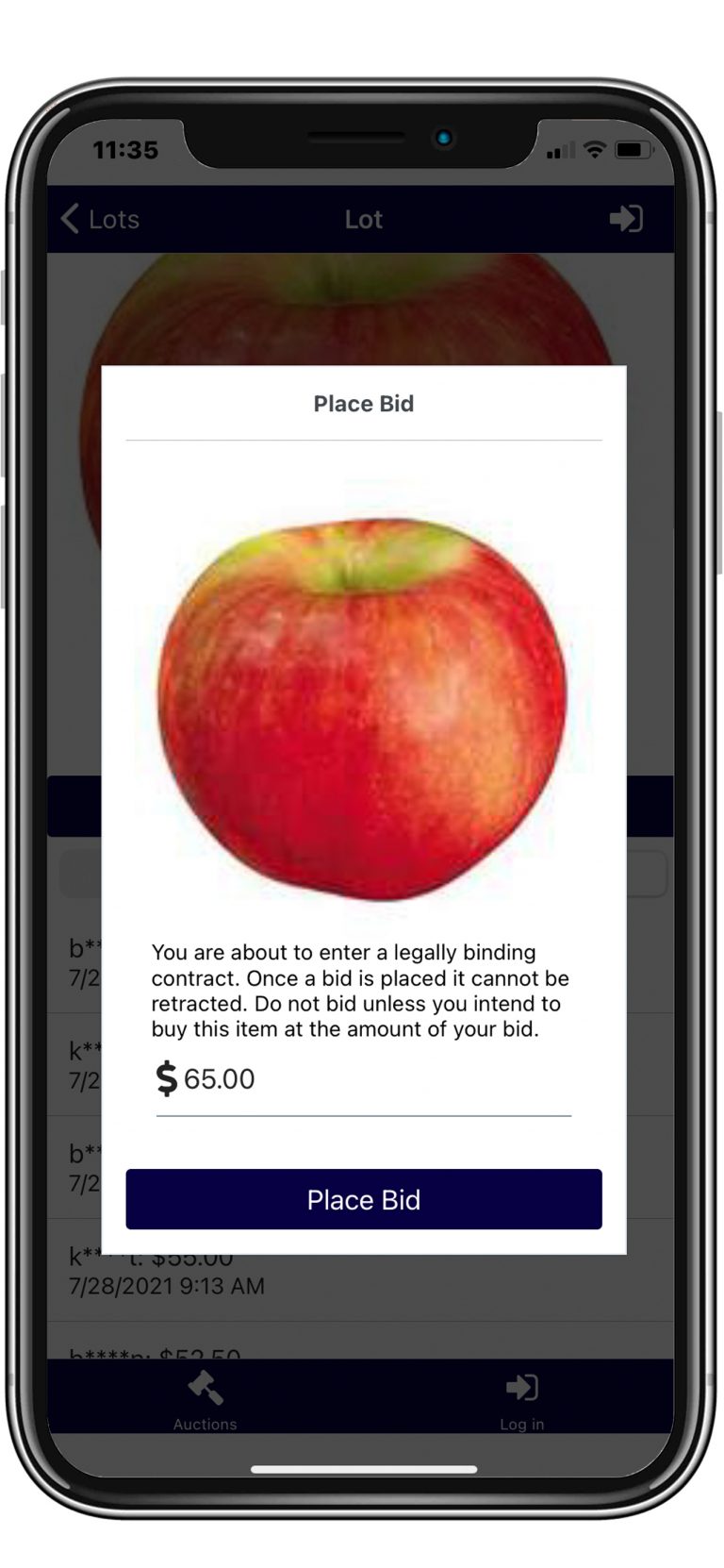 Mobile Bidding App | Auctioneer Software | Auctioneer Applications