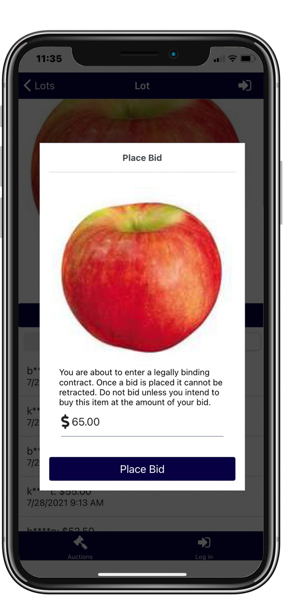 Mobile Bidding App | Auctioneer Software | Auctioneer Applications