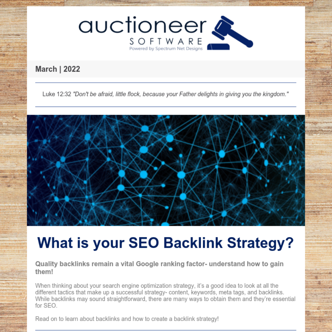 Newsletters | Auctioneer Software