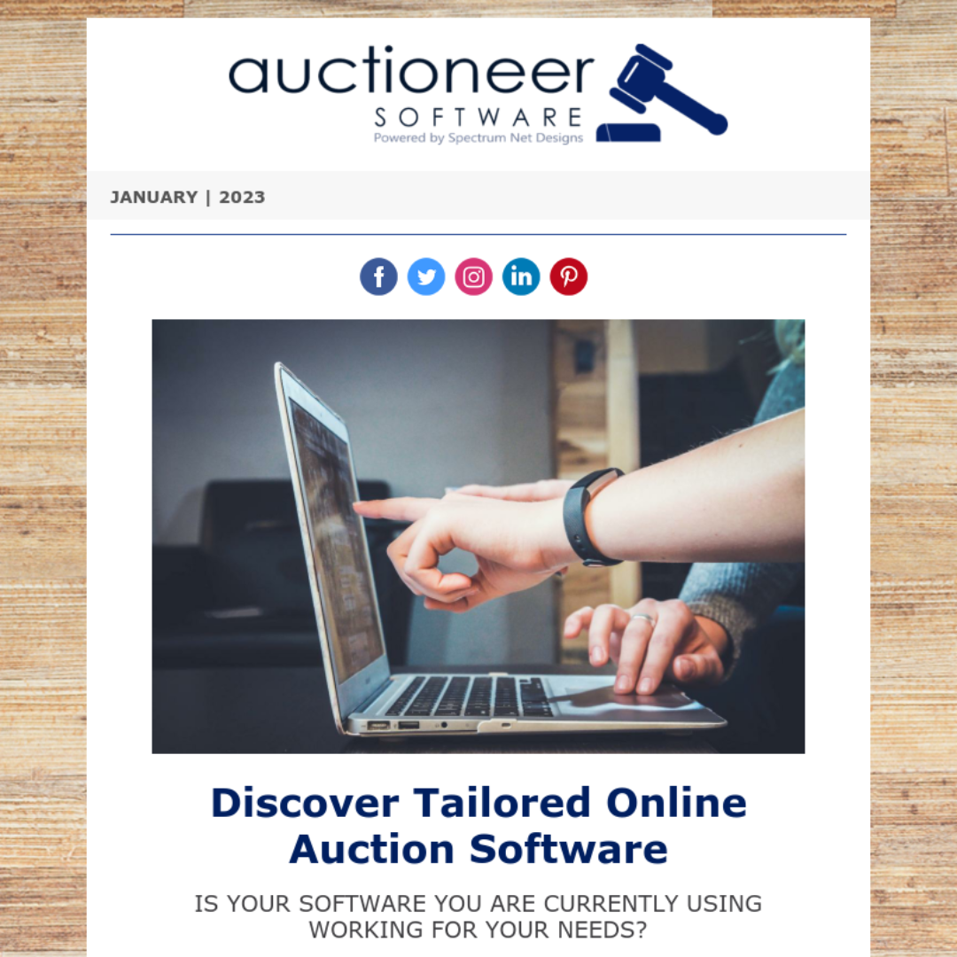 Newsletter | Online Auction Software | Auctioneer | Grand Rapids